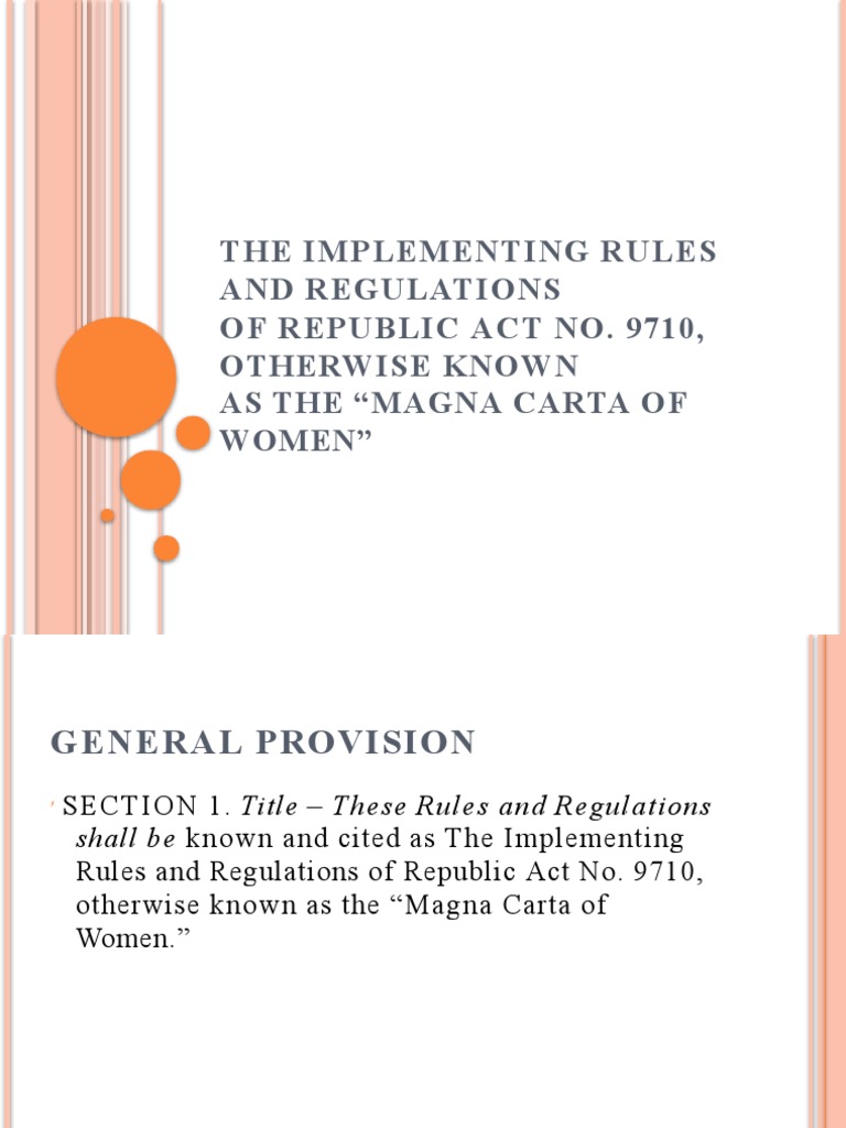 Magna Carta For Women | PDF