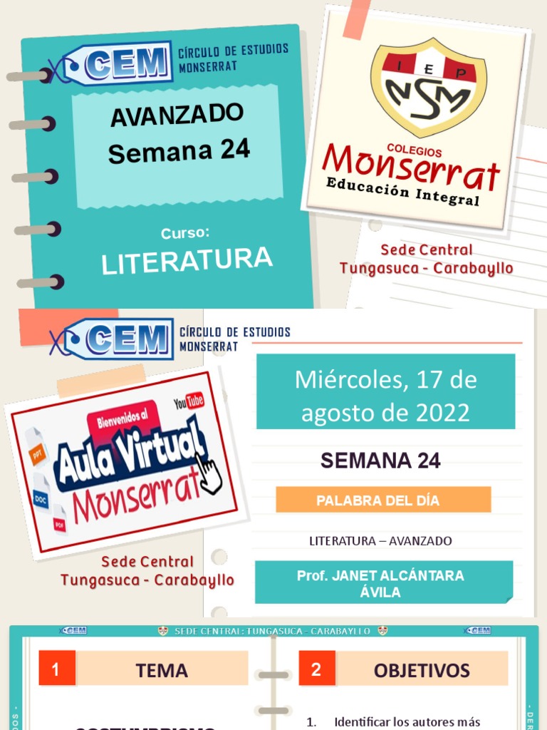 Cem Avan - Literatura-Ppt Sem 24 | PDF | Perú