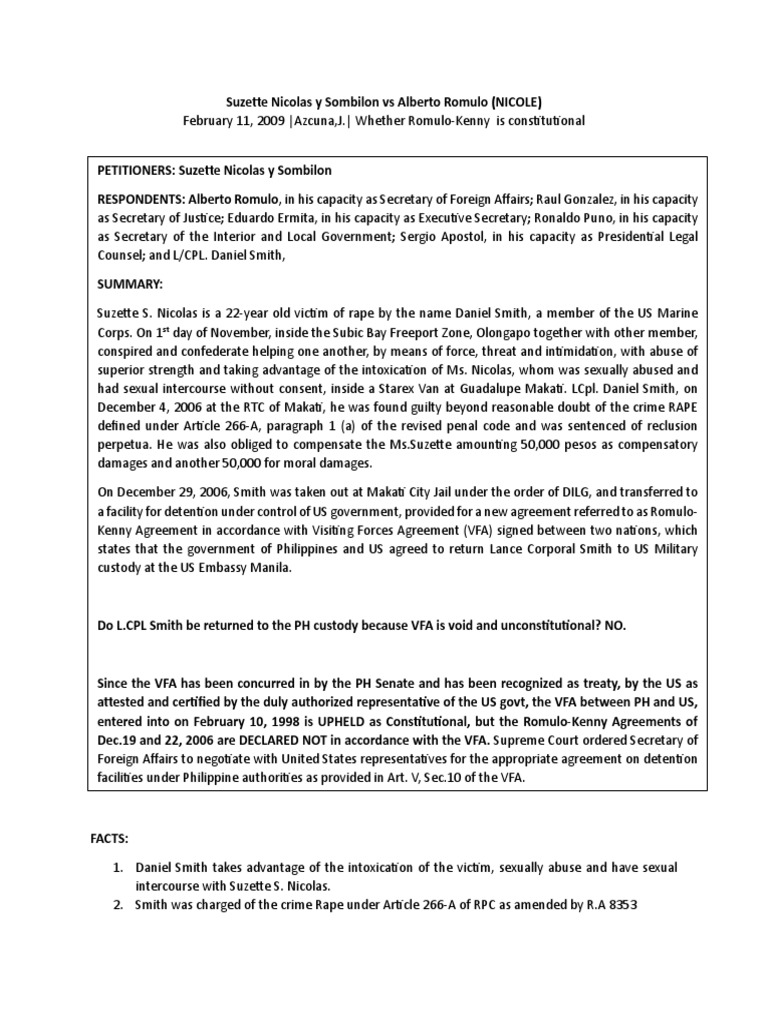 Nicolas Vs Romulo | PDF | Justice | Crime & Violence