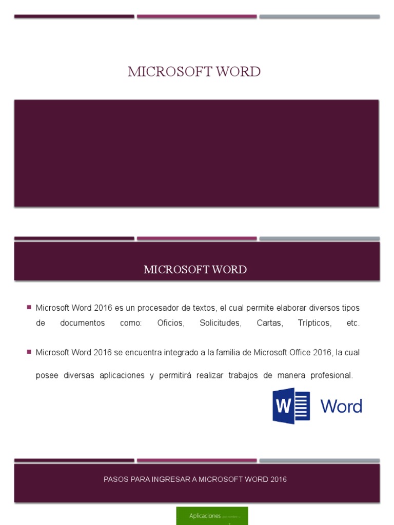 Presentación de Word | PDF | Hipervínculo | Ventana (informática)