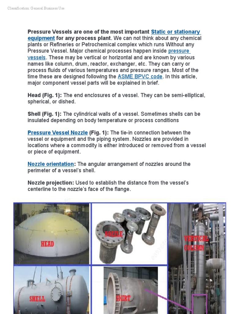 Pressure Vessels Parts | PDF | Pressure | Mechanical Engineering