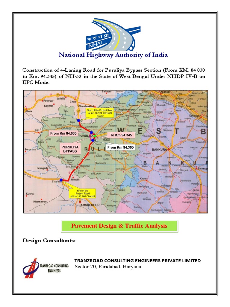 Pavement Design Report - Purulia Road Project - 28!02!2022 | PDF