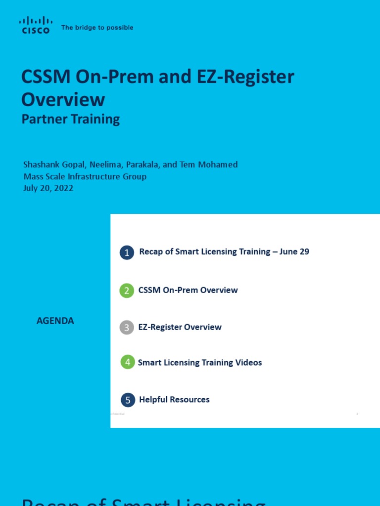 CSSM On-Prem Overview and Training | PDF | Computer Network | Proxy Server