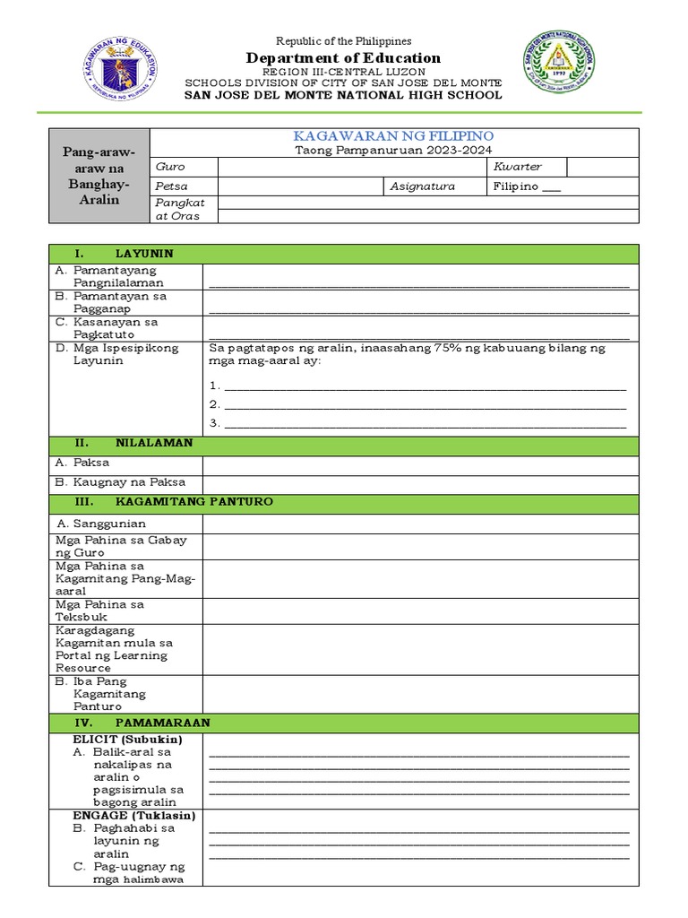 DLP Blank 23-24 | PDF