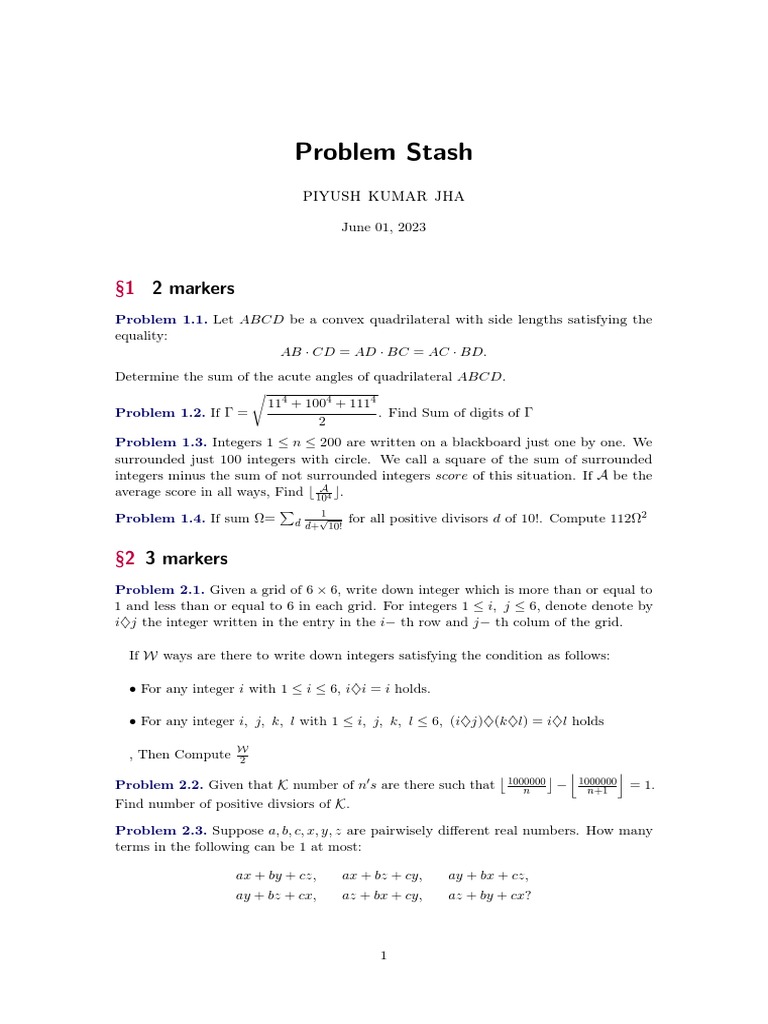 Ioqm Pdf Euclidean Plane Geometry Mathematical Objects