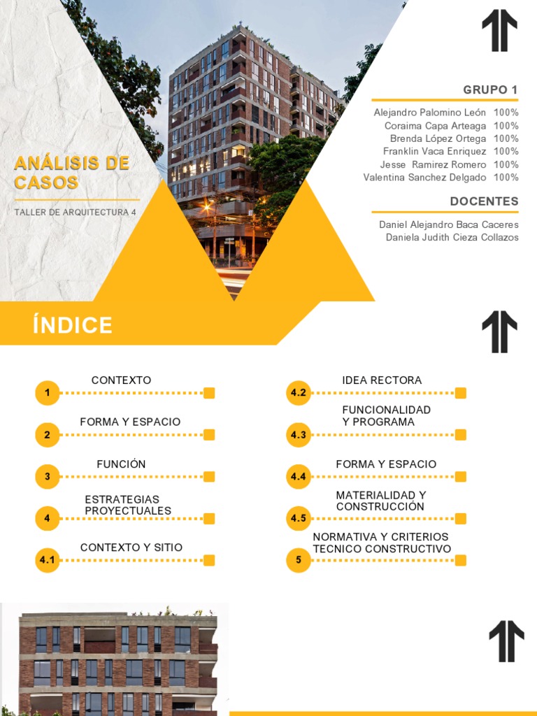 Trabajo #01 Grupo 01 Taller de Arquitectura 4 | PDF | edificio | Diseño