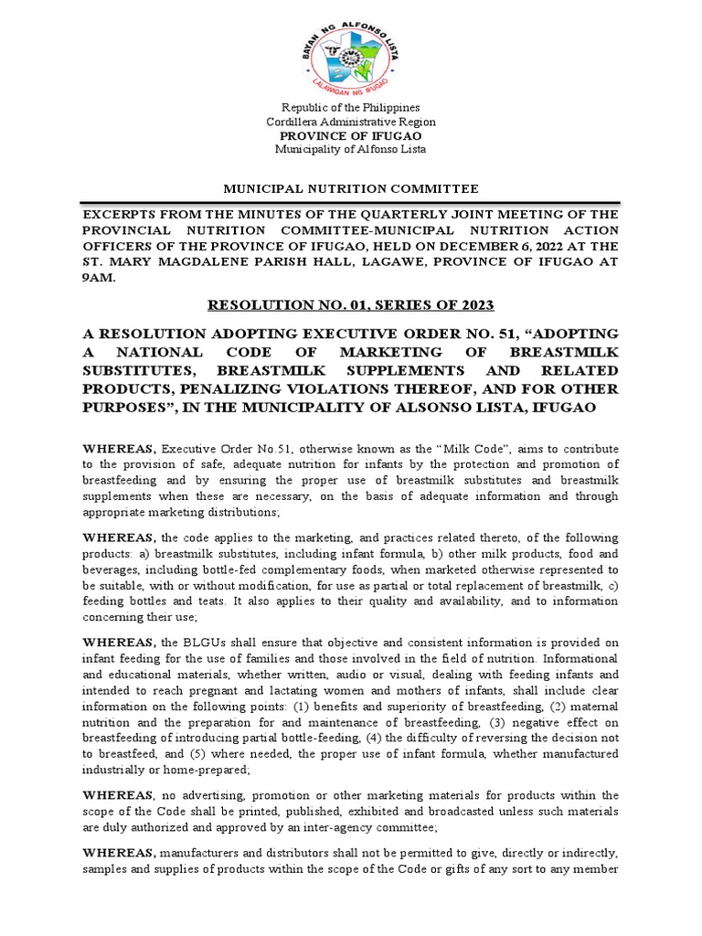 MNC Res 7. EO 51 | PDF | Breast Milk | Breastfeeding