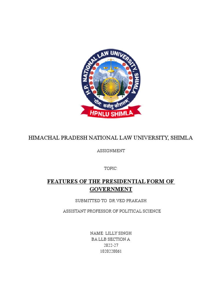Presidential Government Features | PDF | Presidents Of The United ...