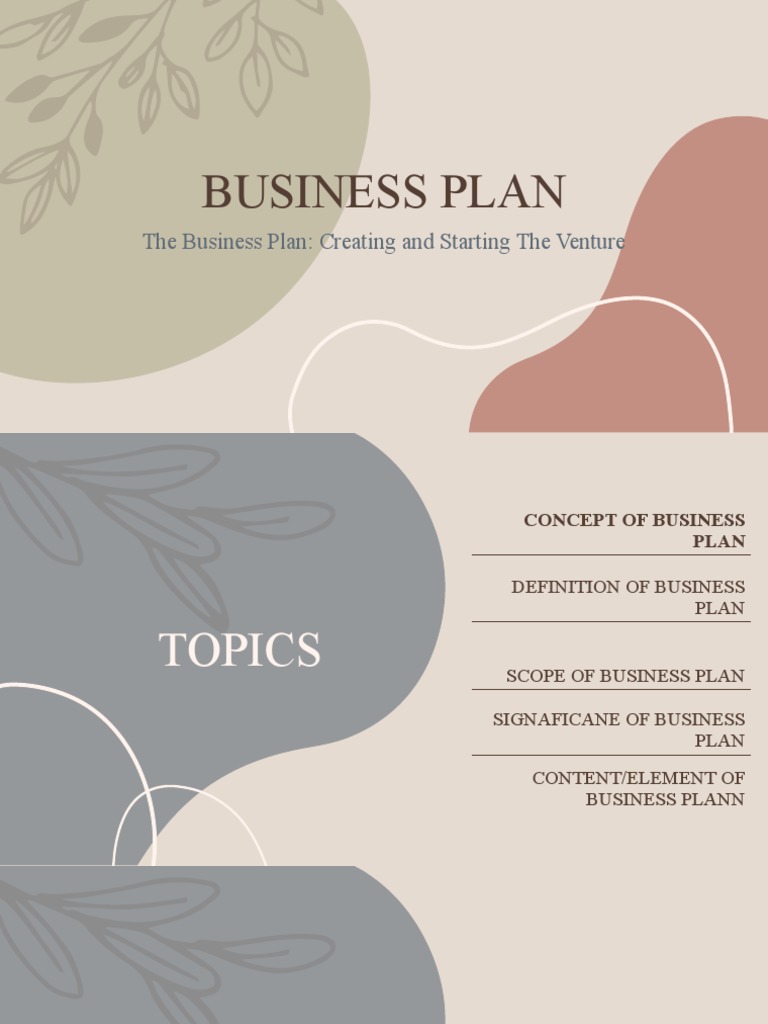 Chapter 6 BUSINESS PLAN | PDF | Business Plan | Market Segmentation