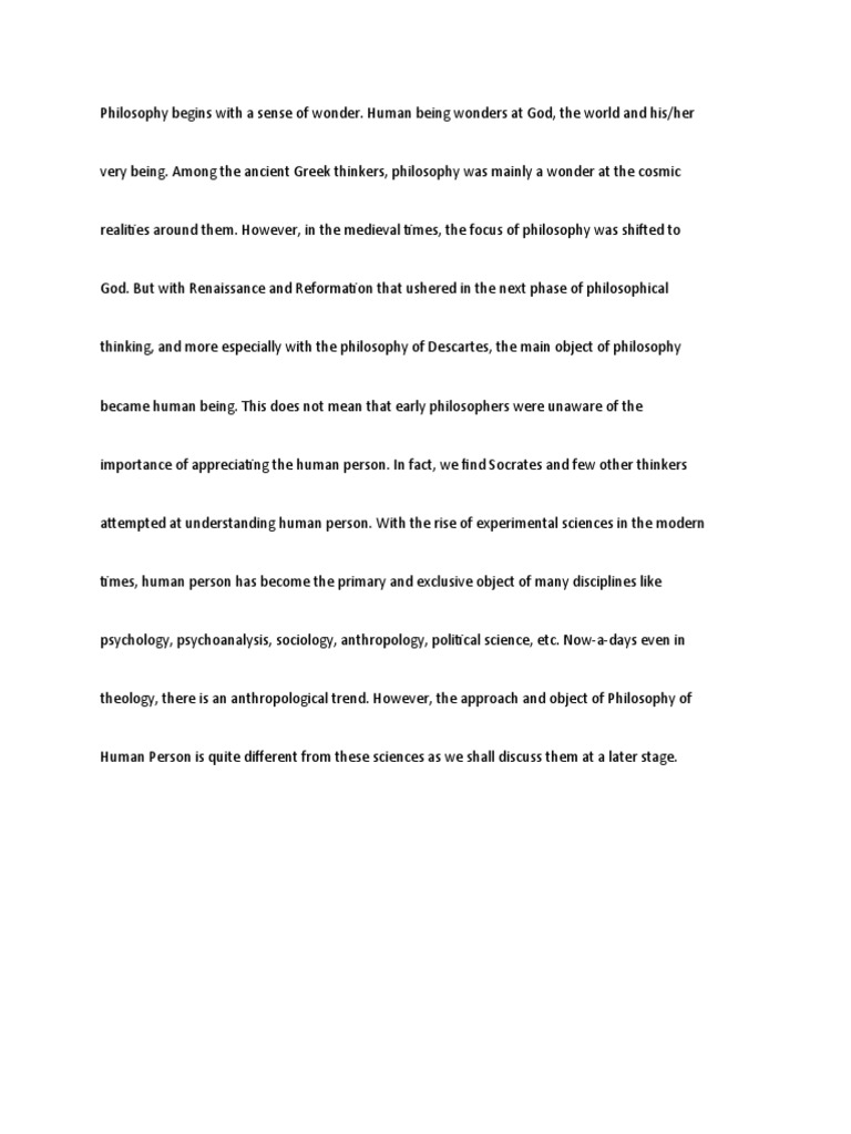 Evolution of Philosophy on Human Nature | PDF | Religion & Spirituality