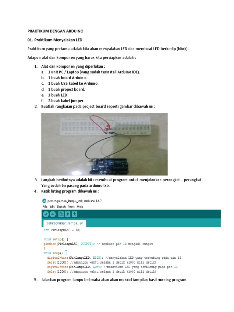 Praktikum Dengan Arduino | PDF