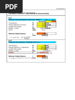 ASME Safe Distance Formula For Hydrotesting | PDF