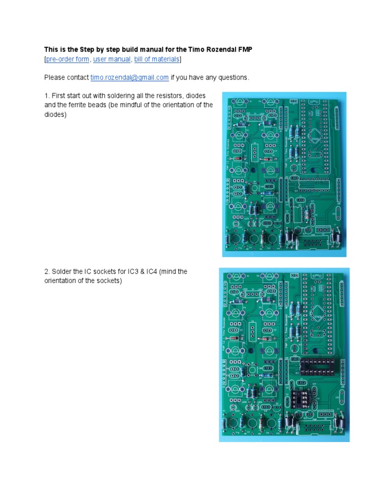 FMP Build Manual | PDF | Teaching Methods & Materials | Technology & Engineering
