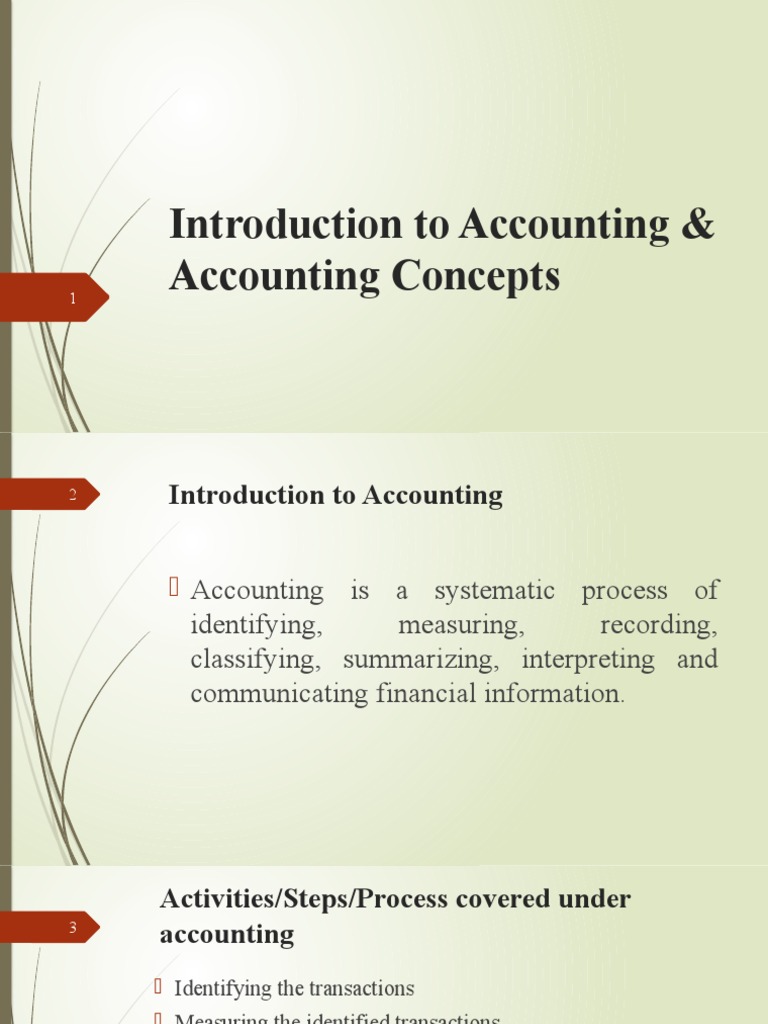 Accounting Concepts and Conventions Explained | PDF | Debits And ...
