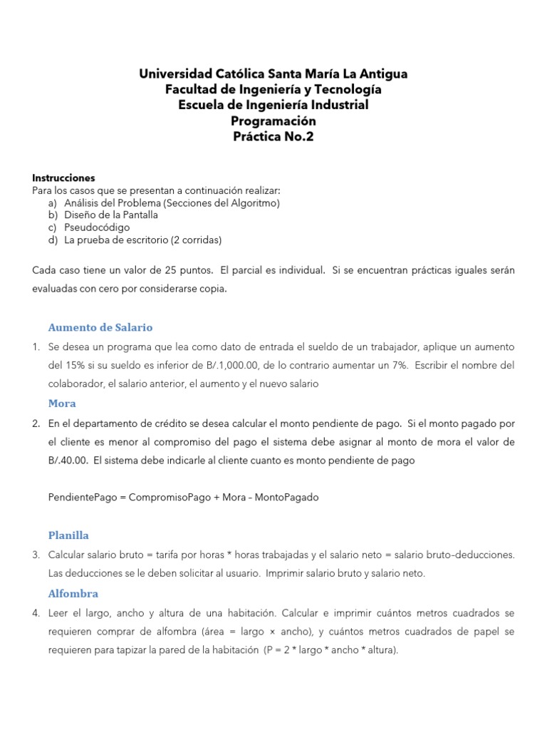 Práctica No. 2 | PDF