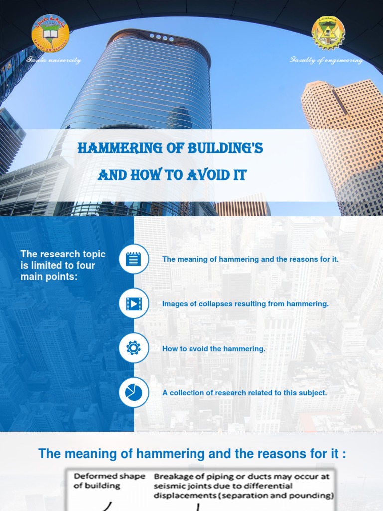 Hammering of building's and how to avoid It | PDF | Earthquakes | Seismology