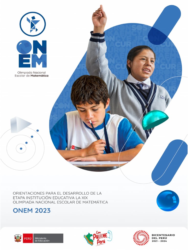 ONEM 2023: Guía de Participación Escolar | PDF