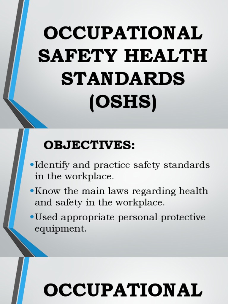 Occupational Safety and Health Standards | PDF | Occupational Safety ...