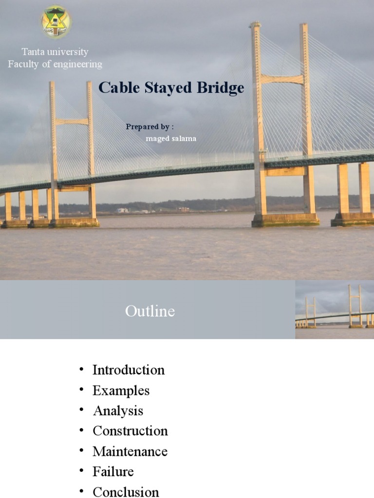 Cable-Stayed Bridge Engineering | PDF | Deep Foundation | Bridge