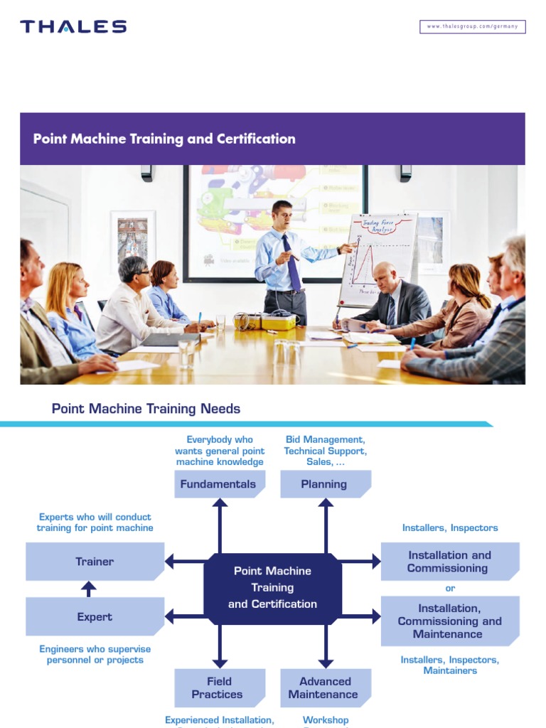 Thales - Training Catalogue - Point Machines | PDF | Certification ...