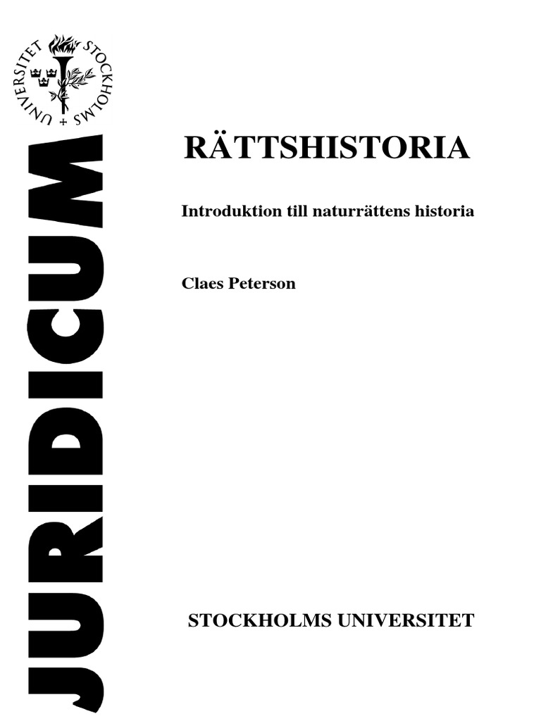 Introduktion Till Naturrättens Historia | PDF