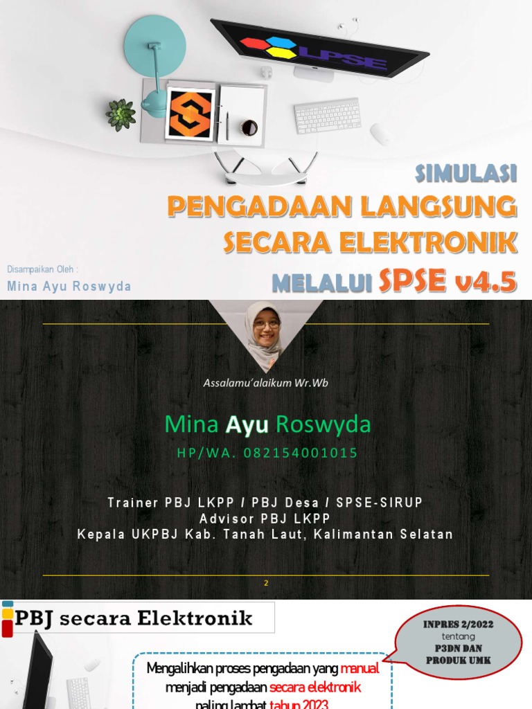 Panduan SPSE V4.5 untuk Pengadaan Elektronik | PDF | Teknologi & Rekayasa