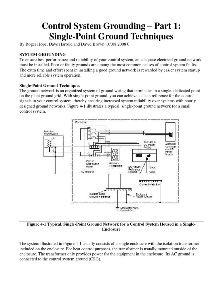 Single-Point Grounding Techniques | PDF | Alternating Current | Power ...