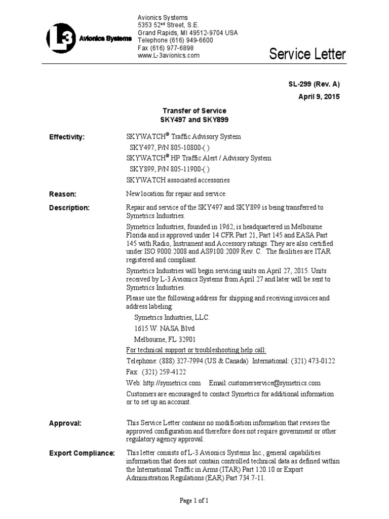 SL-299 (SkyWatch 497 899) | PDF | Service Industries | Computing