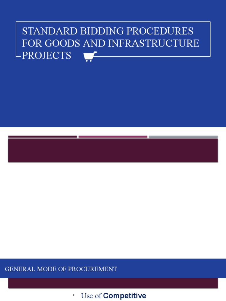 Standard Bidding Procedures for Projects | PDF | Procurement | Joint ...