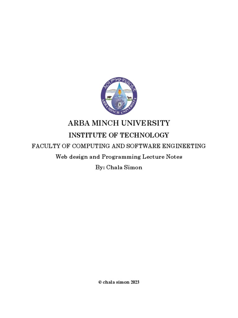 Web Design and Programming Module | PDF | World Wide Web | Internet & Web