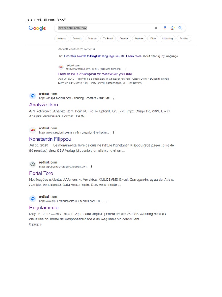 Redbull - Google Dorking | PDF | Computers