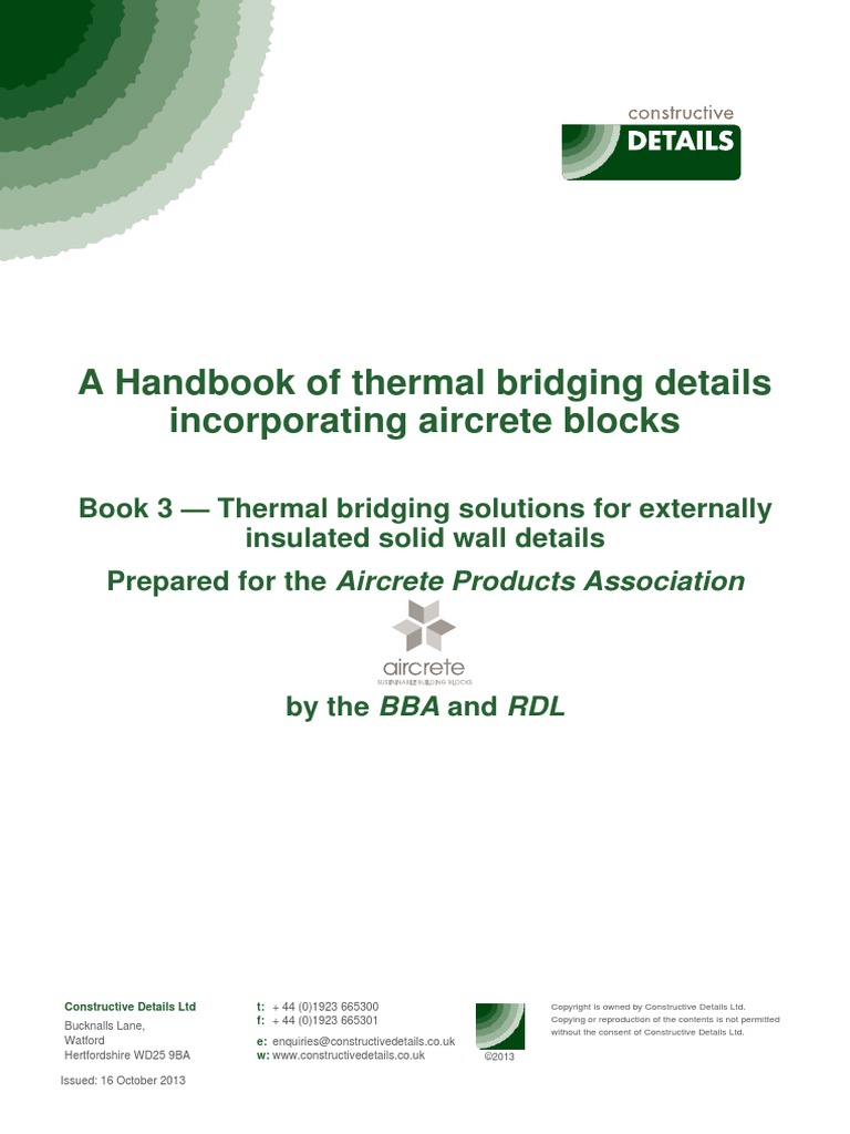 Constructive Details Handbook Solid Wall Pdf Building Insulation Thermal Conductivity