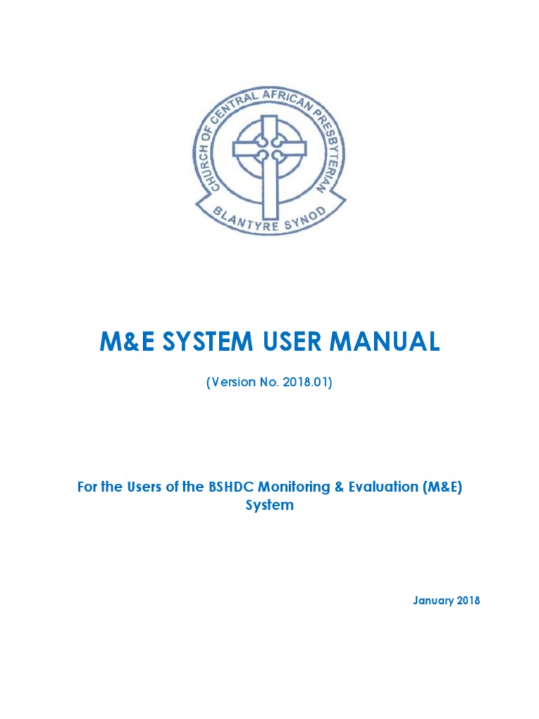 Blantyre Synod Health and Development Commission (BSHDC) Monitoring and & Evaluation System ...