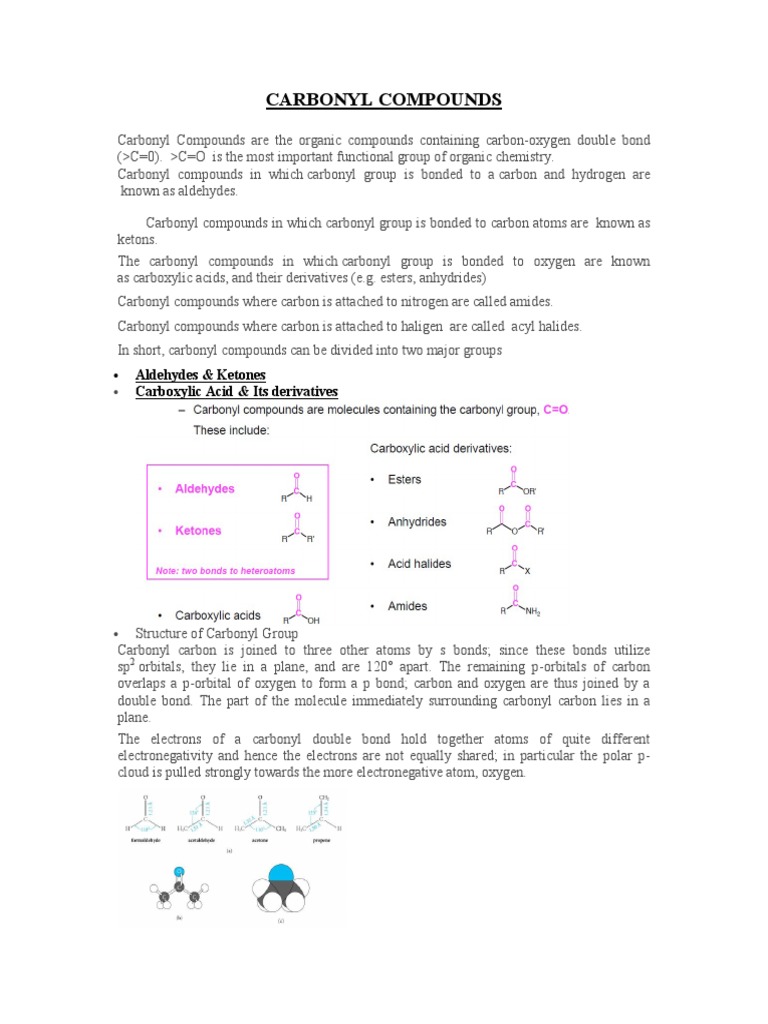 Carbonyl Compounds | PDF