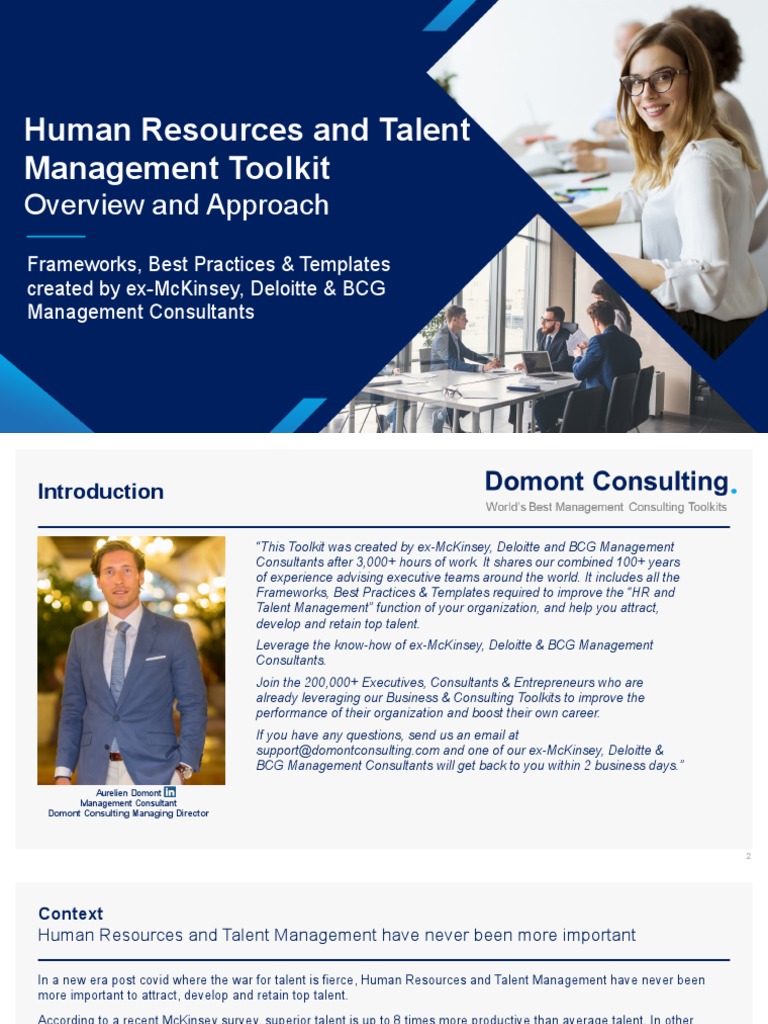 HR and Talent Management Toolkit - Overview and Approach | PDF ...