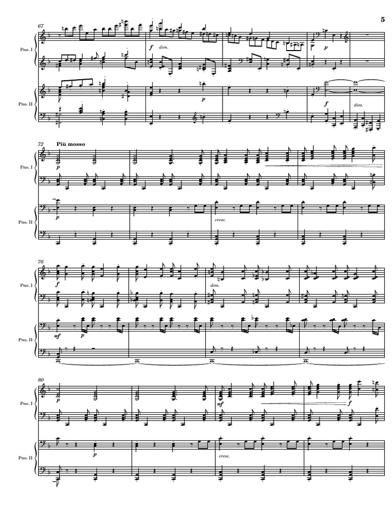 Rachmaninoff Piano Concerto 3 Arr - Pletnev | PDF