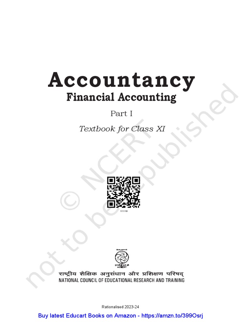 NCERT Class 11 Accountancy Book (Part I) | PDF | Debits And Credits ...