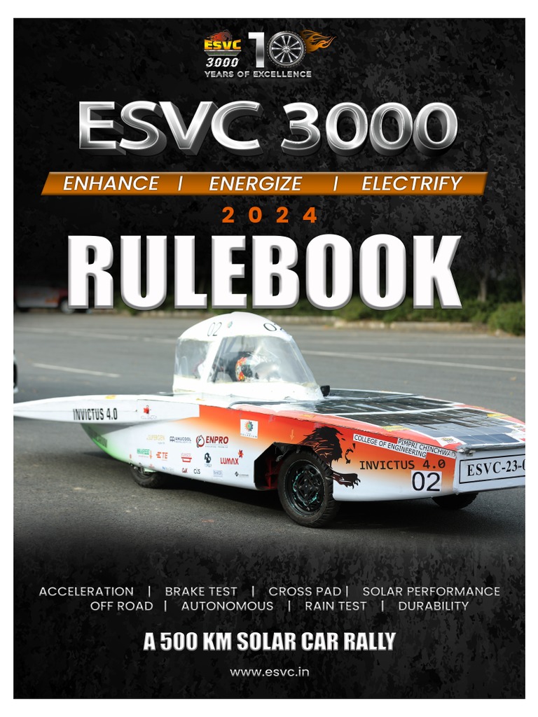Rulebook - ESVC 2024 | PDF | Technology & Engineering