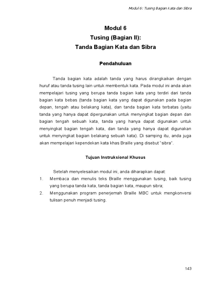 9 - Modul6 - Tusing Bagian Kata | PDF