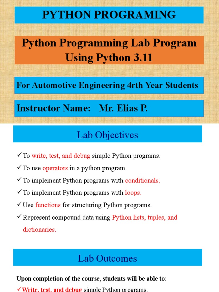 Python Pdf Control Flow Python Programming Language 7970