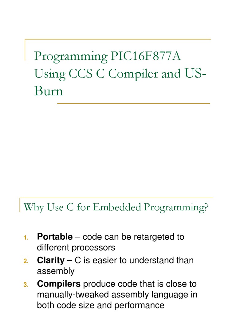 Interfacing Pic16f877a With Lcd Using Ccs C Compiler CCS C Compiler