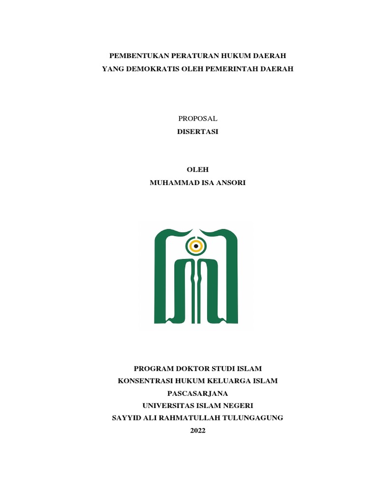 Proposal Disertasi s3 Ansori - Edited | PDF