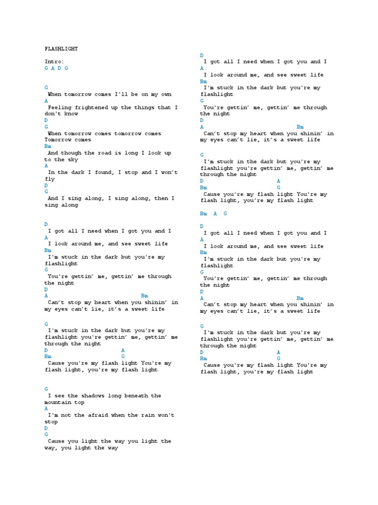 FLASHLIGHT | PDF | Song Structure