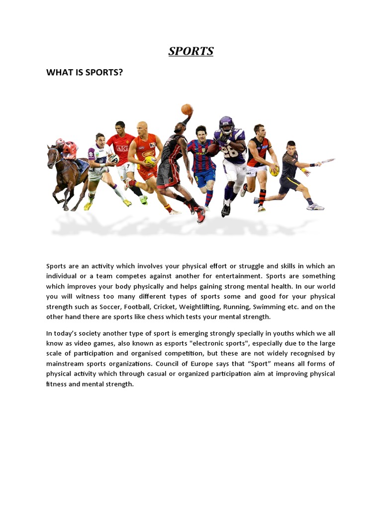 What Is Sports | PDF | Sports | Entertainment