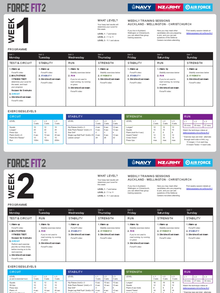 ForceFit2 Full Programme v3 | PDF