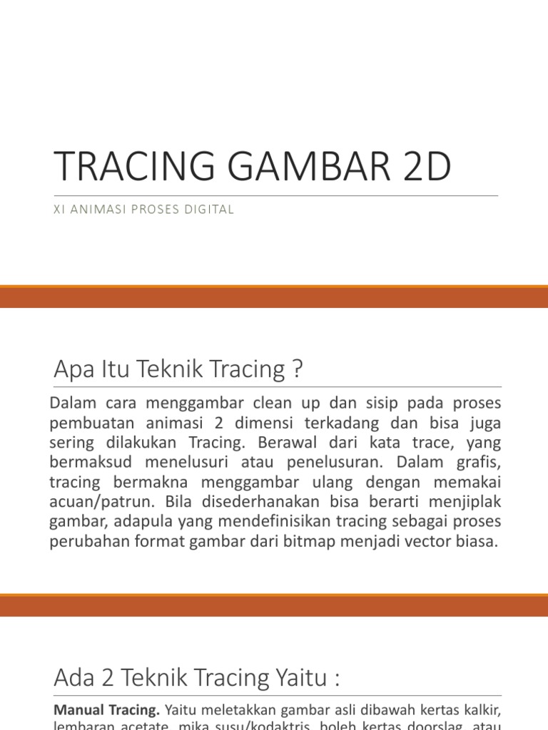 TRACING GAMBAR 2D | PDF