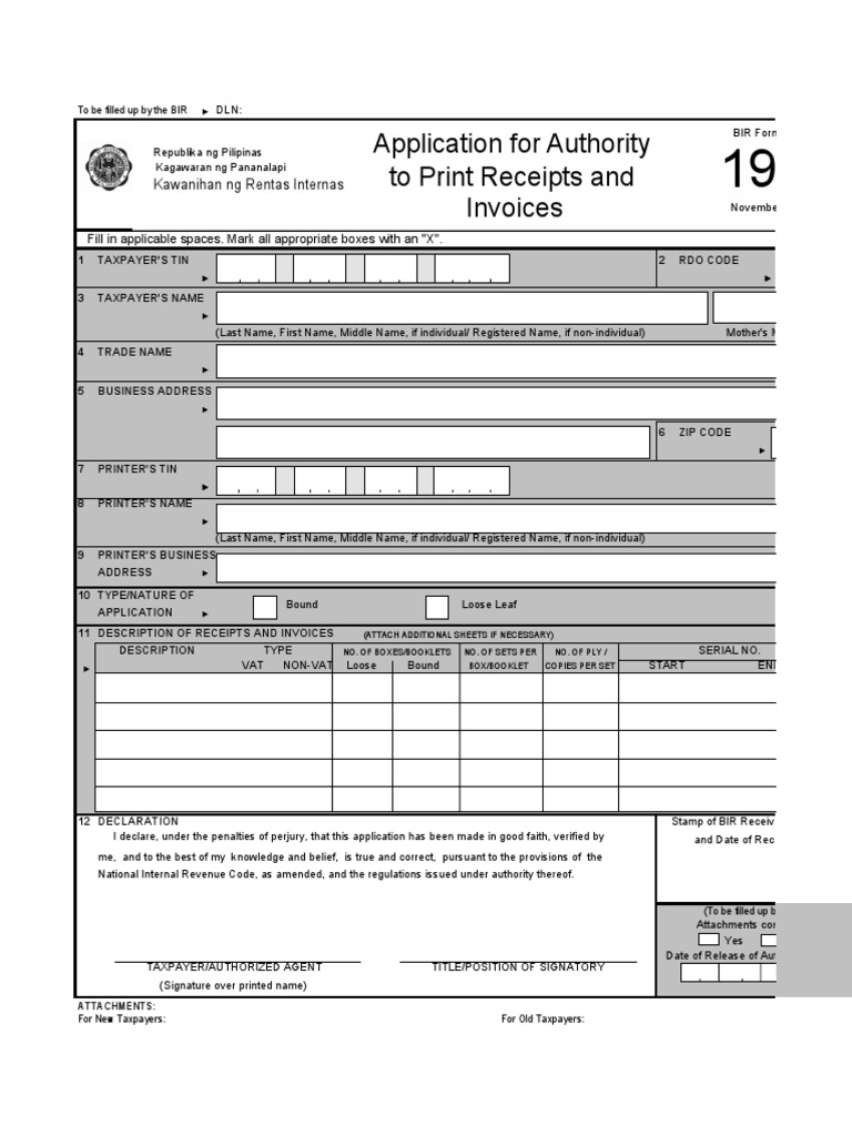 70534BIR Form 1906 - Annex A | PDF | Invoice | Receipt