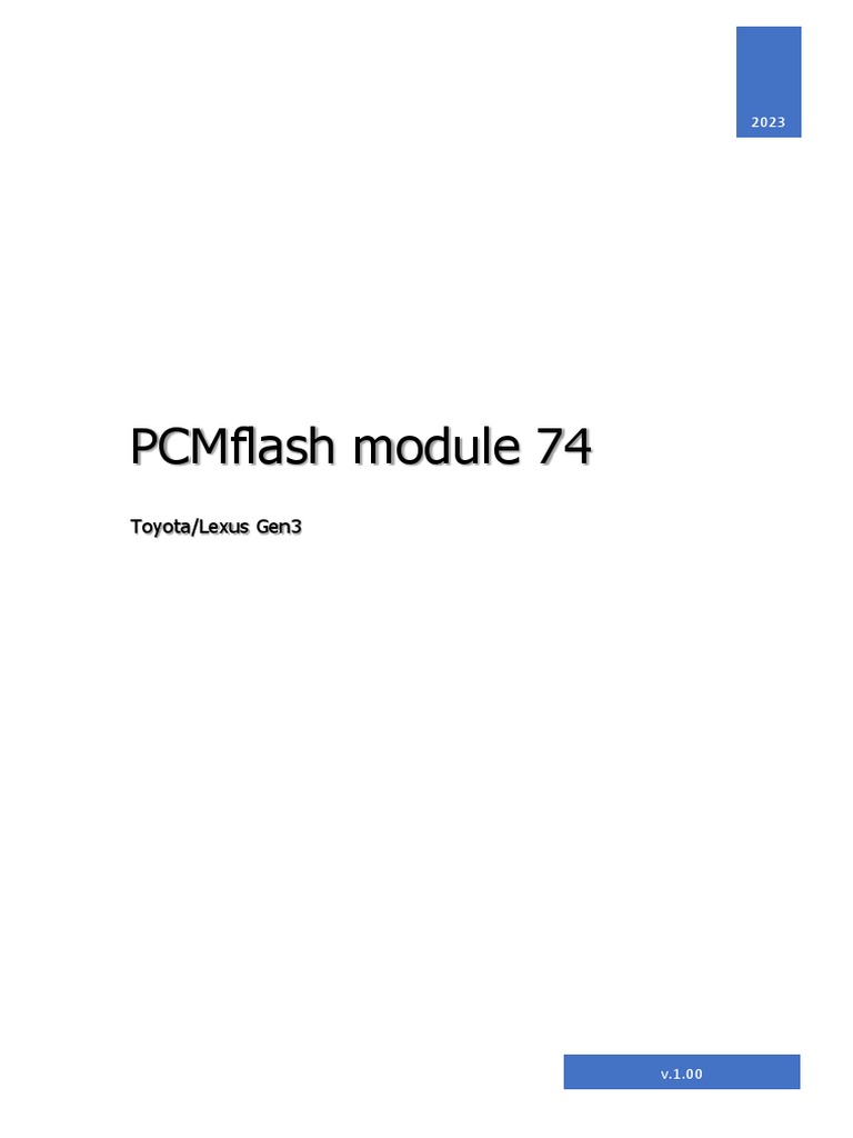 Pcmflash 74 | PDF