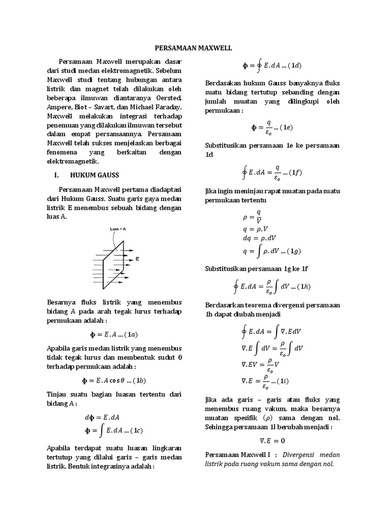 (Academia) Persamaan Maxwell | PDF