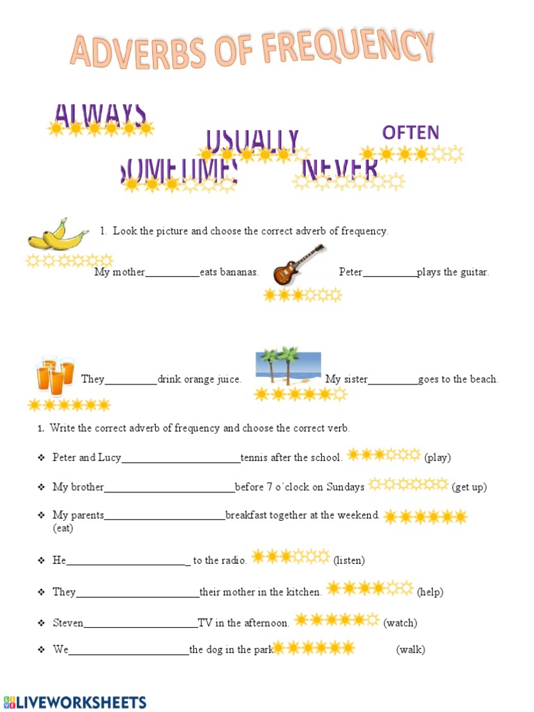 Adverb of Frequency | PDF | Food And Drink